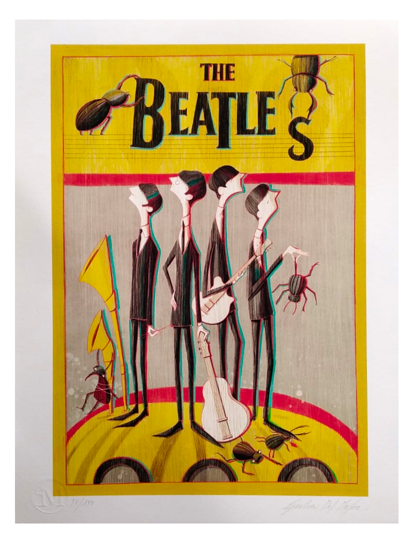 Grafica di Giulia del Mastio: "The Beatles"